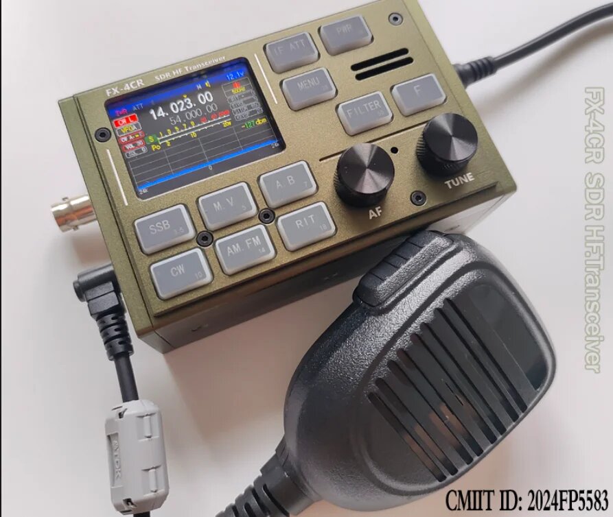 FX-4CR-2 КВ-трансивер третьего поколения SDR с непрерывным регулируемым диапазоном мощности 1–20 Вт, поддержка режимов USB/LSB/CW/AM/FW