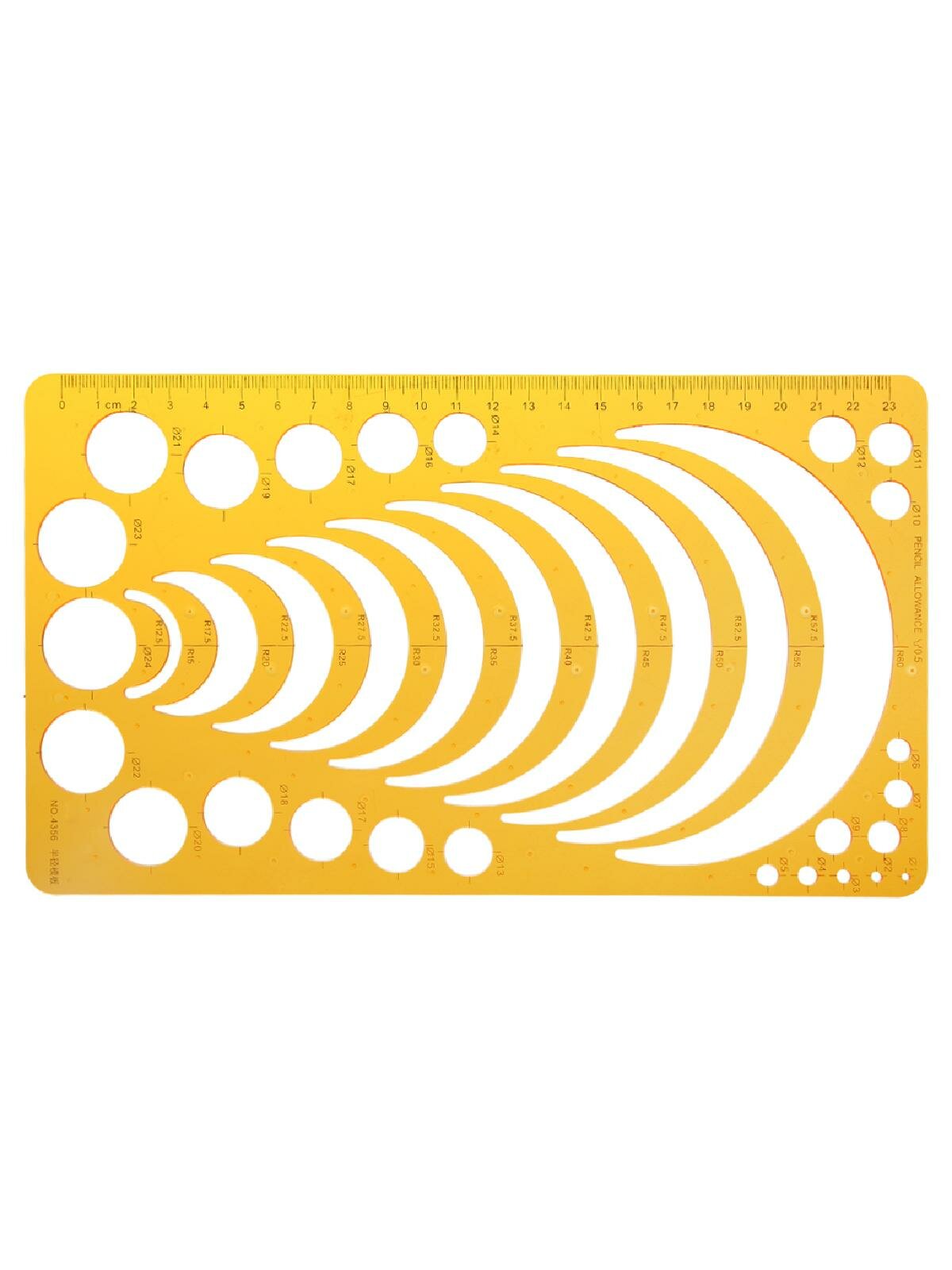 K Шаблон Из Смолы Линейка Трафарет Измерительный Инструмент Для Рисования Круглого Круга Большого Размера