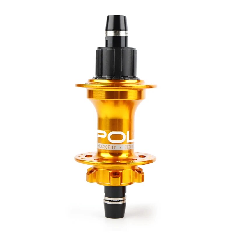 POLSO BMX Ступицы передняя и задняя 32 отверстия Оранжевый, Golden Rear 32H