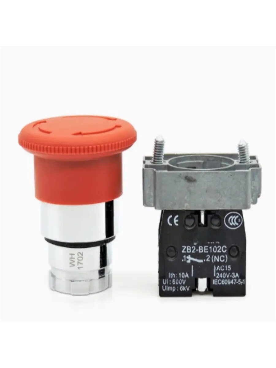 Кнопка аварийной остановки XB2BS545C, 22мм, красная