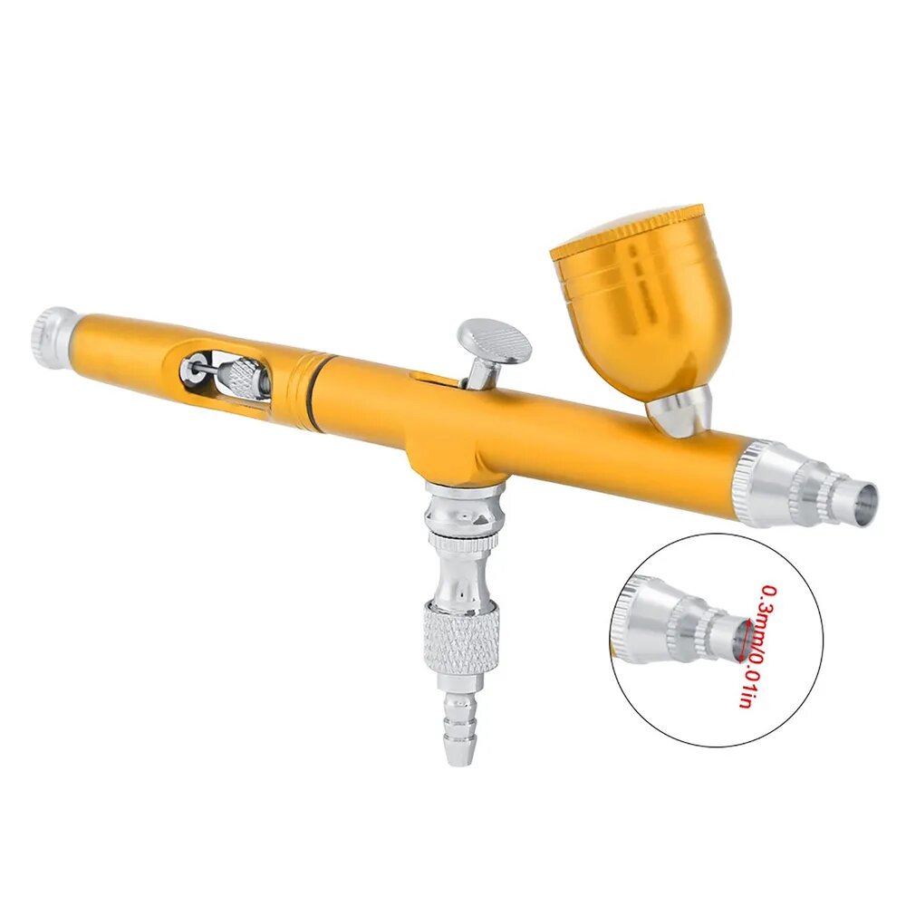 Аэрограф для творчества Желтый для рисования и моделирования