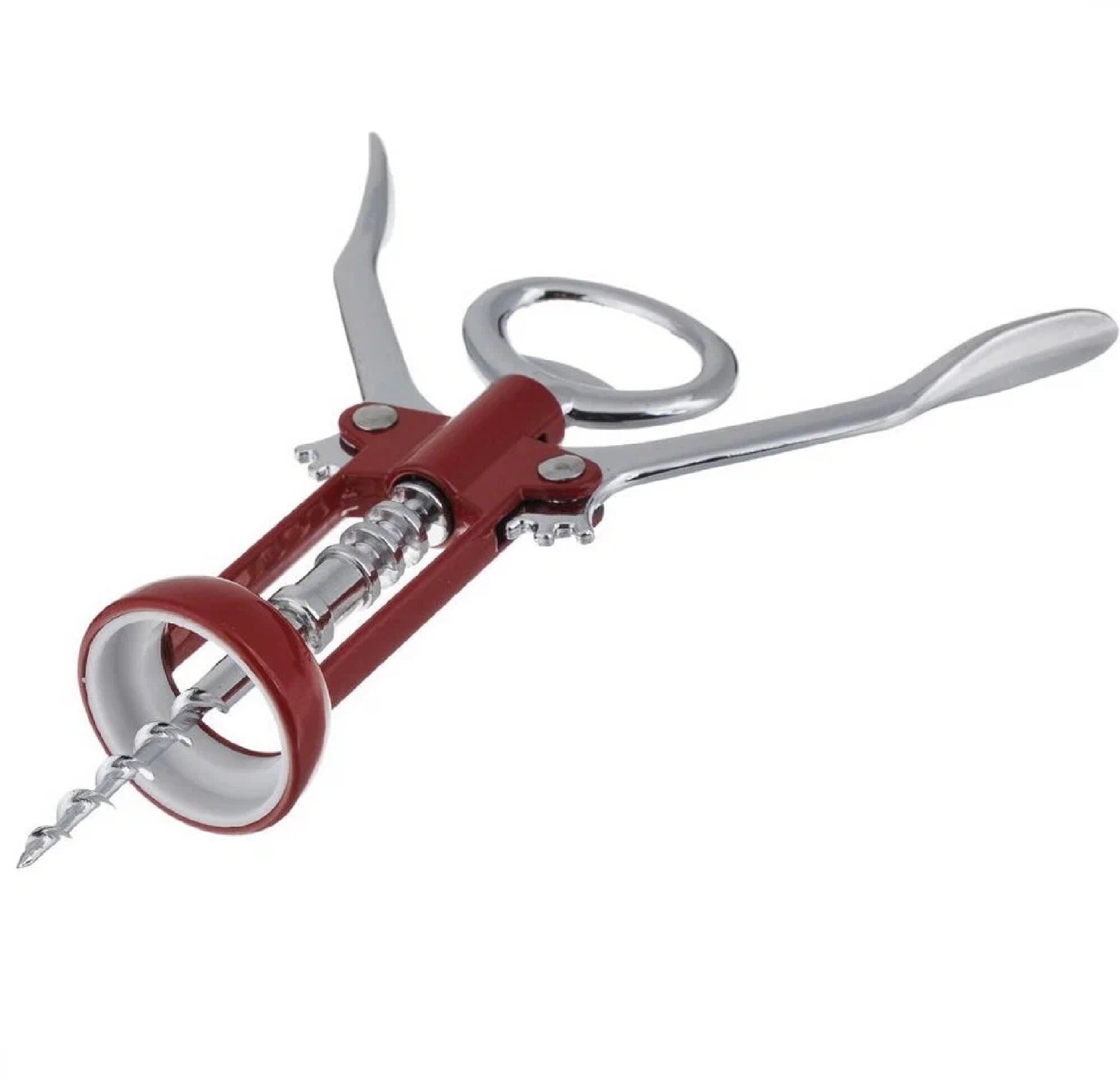 Штопор для бутылок Tescoma Presto 420244 двухрычажный, красный