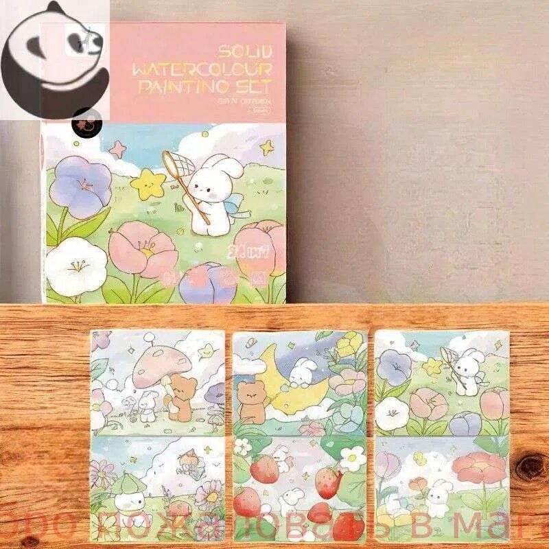 Раскраска "Solid Watercolour Painting Set" 24 цвета, водная, для детей от 3 лет, набор для творчества — фото 1