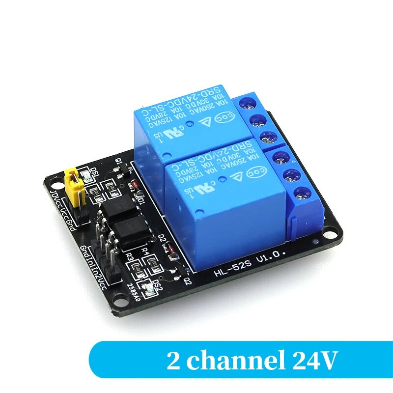 Релейный модуль Stlxy Relay 1-8 каналов 2 channel 24V