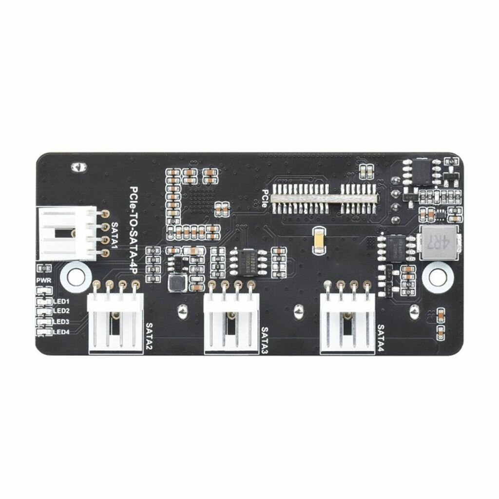 Плата расширения PCI E к четырехпозиционной плате SATA3.0