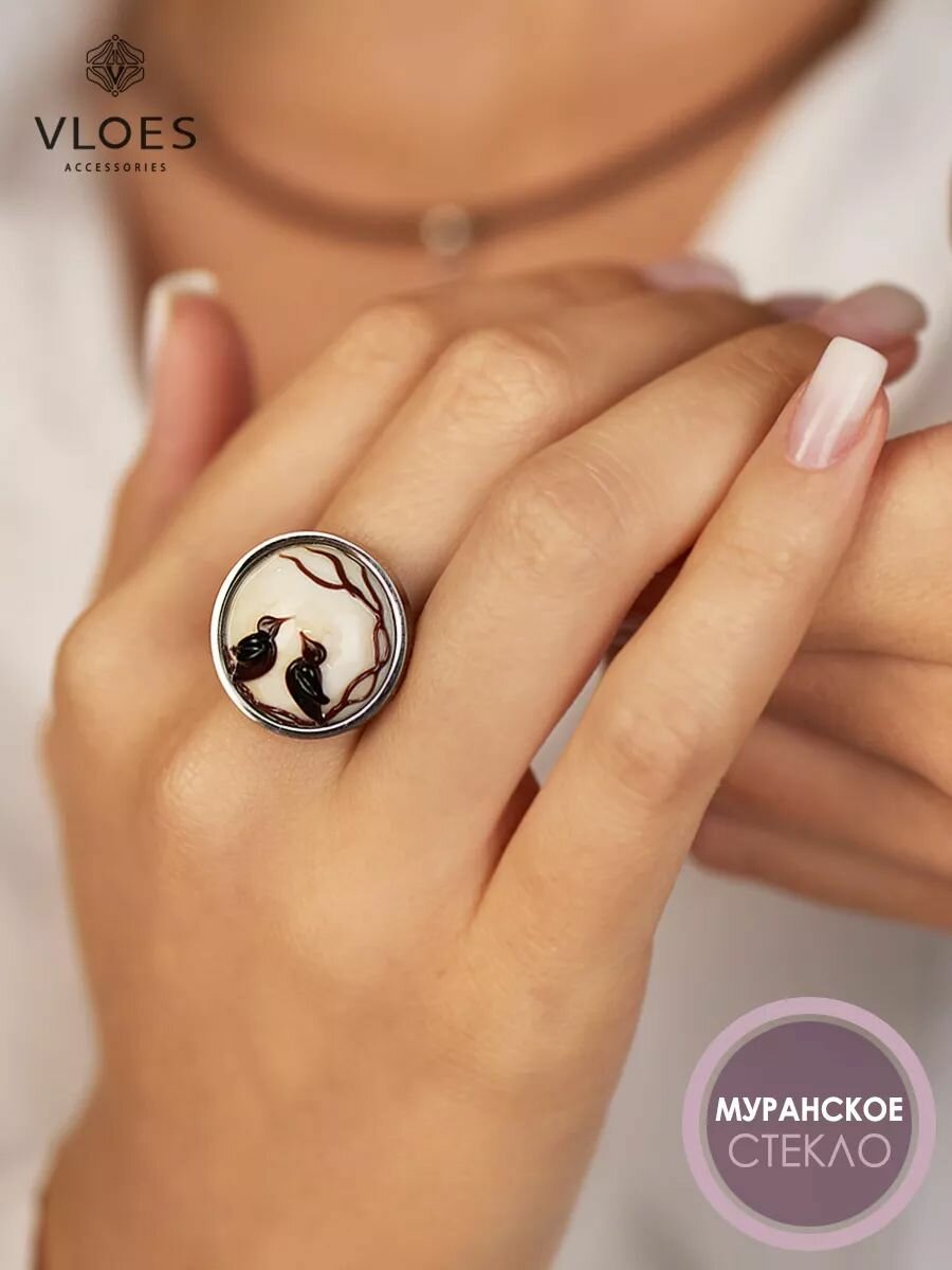 Кольцо, муранское стекло, стекло