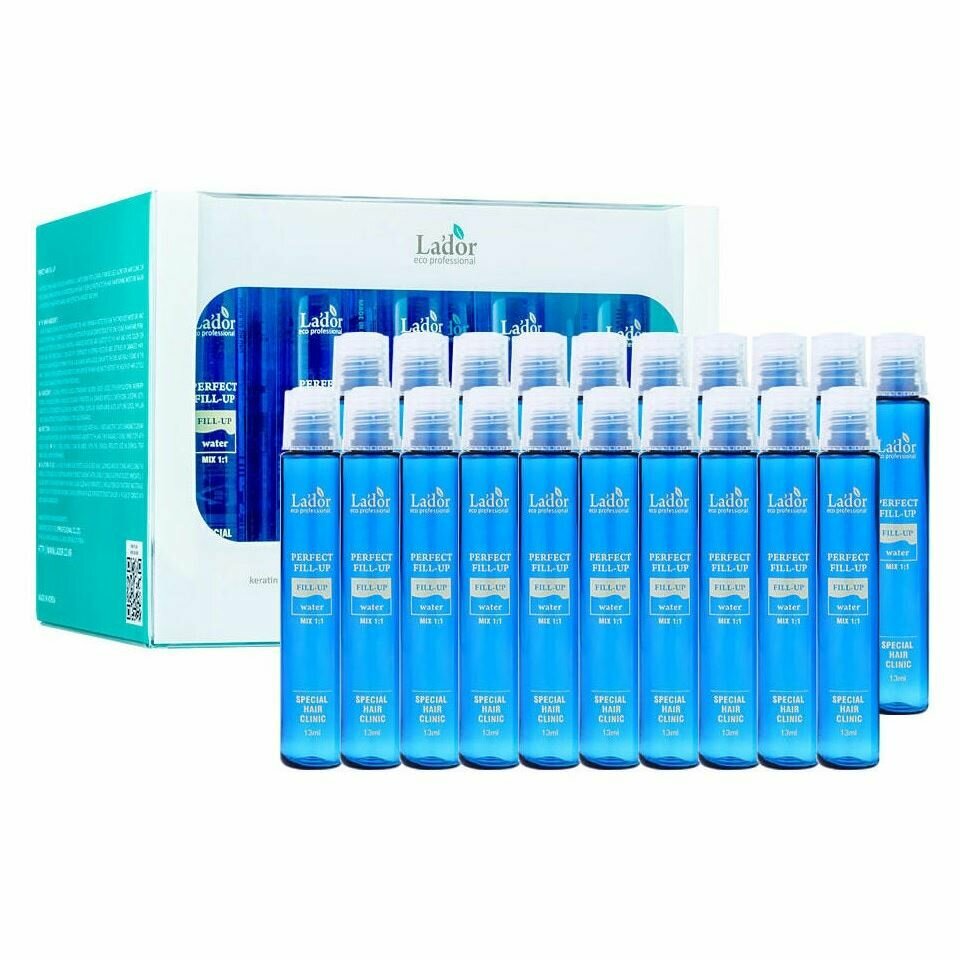 Сыворотка Lador Perfect Hair Fill-Up, Филлер для восстановления волос, 13 мл*20