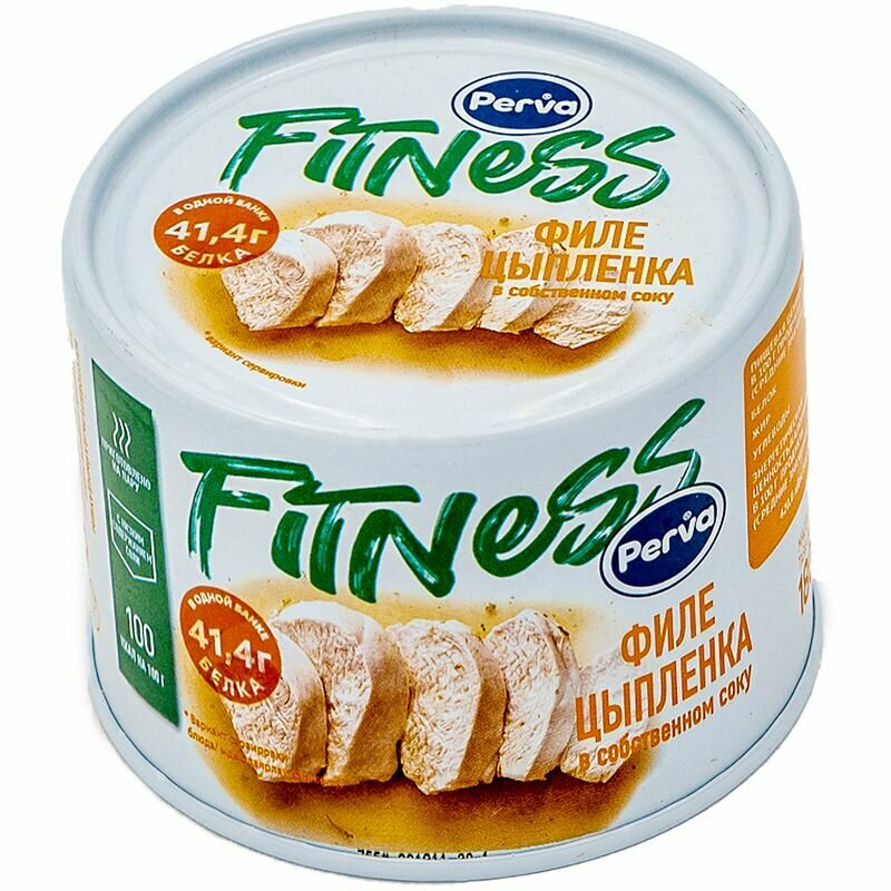 Спортивное питание Филе цыпленка в собственном соку "Фитнес" 180 гр. Perva Fitness