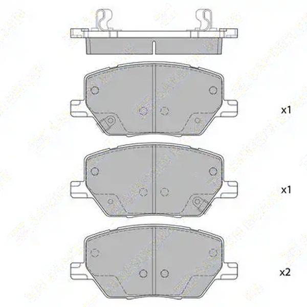 HI-Q SP4006 sp4006 колодки тормозные дисковые передние\ Jeep (Джип) renegade (bu) 2.0crd 14