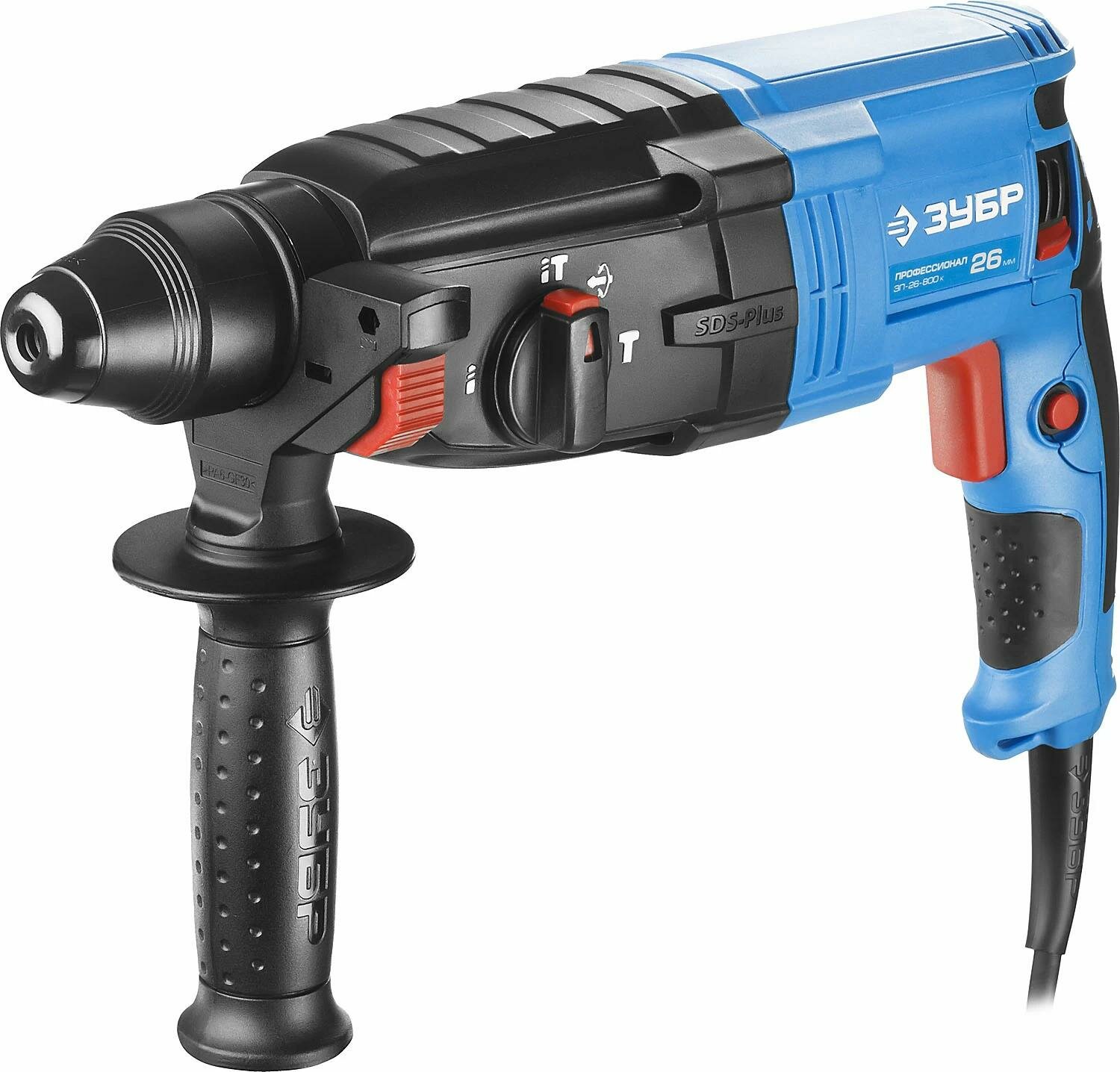 Перфоратор ЗУБР "SDS-plus", горизонтальный, 800 Вт (ЗП-26-800 К)