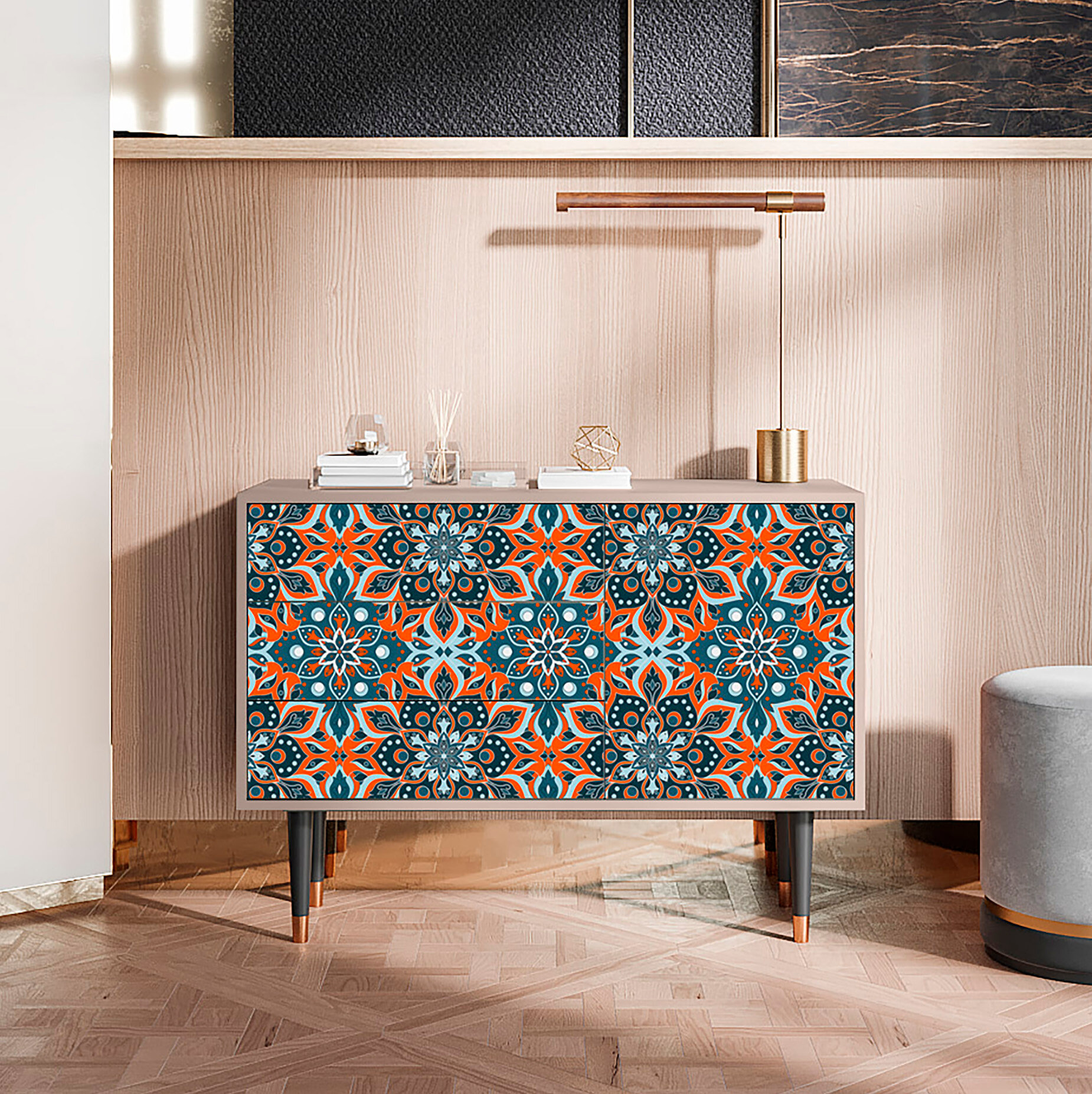 Комод - STORYZ - S3 Fire Beetle, Размер - 115 x 84 x 41 см, Цвет корпуса - , Бежевый