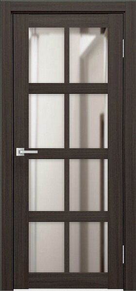 Межкомнатная Дверь Verda К-8 Грей со Стеклом Зеркало 2000х900мм (Полотно 1шт) / Верда.