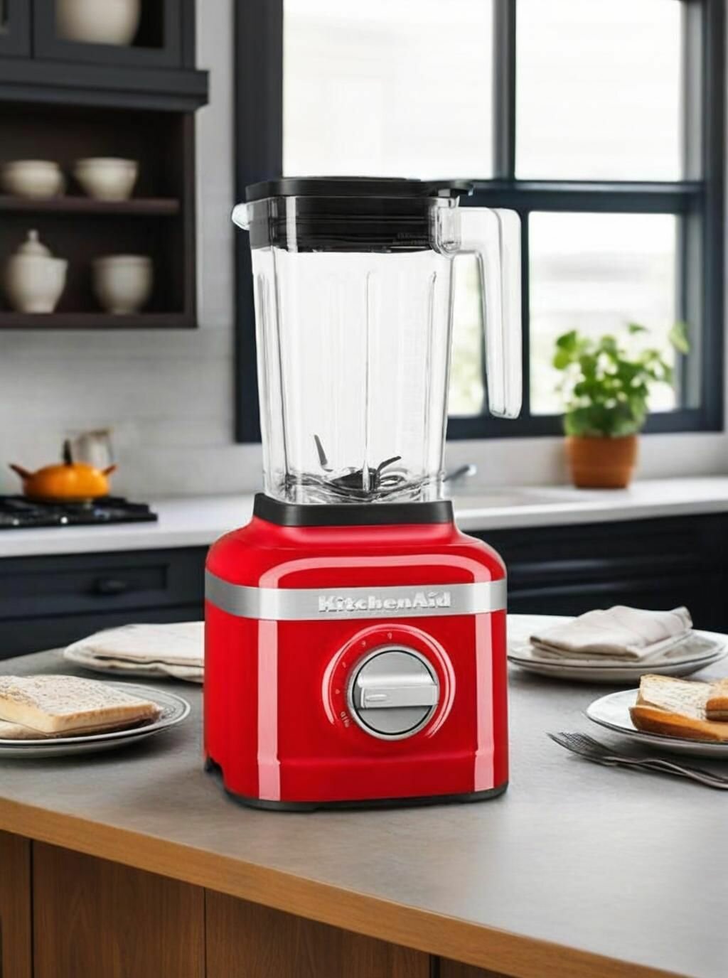 Блендер KitchenAid E218, 650 Вт, 5 скоростей, чаша 1400 мл, 3 насадки, красный
