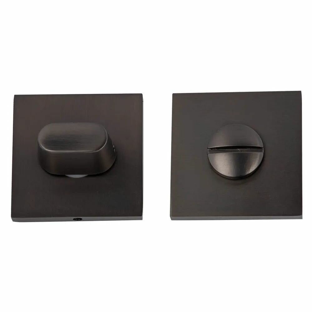 Дверная ручка MARLOK поворотная квадратная, матовая серая (A51-BK)