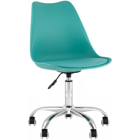 Кресло офисное Stool Group BLOK SN, пластиковый бирюзовый