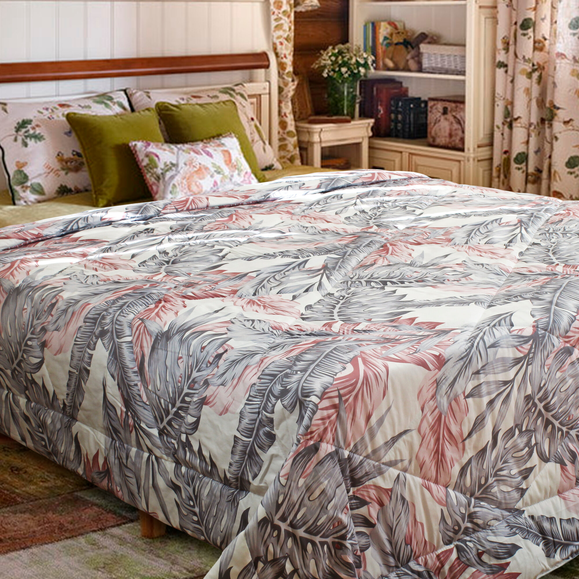 Покрывало Cleo VELLO D ORO 200х220 сатин, 100% хлопок двустороннее