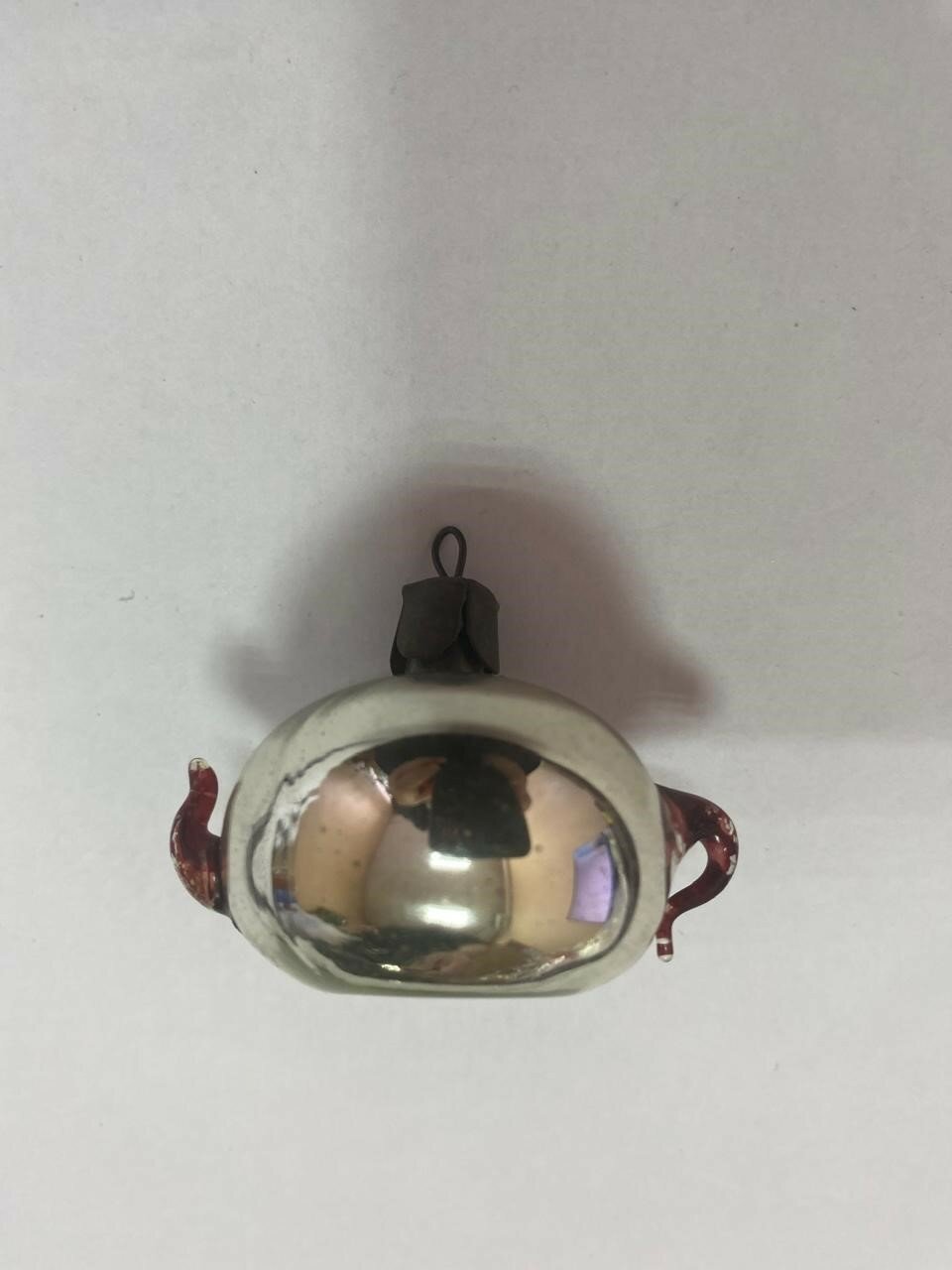 Игрушка на елку Чайник 5см Винтаж из СССР