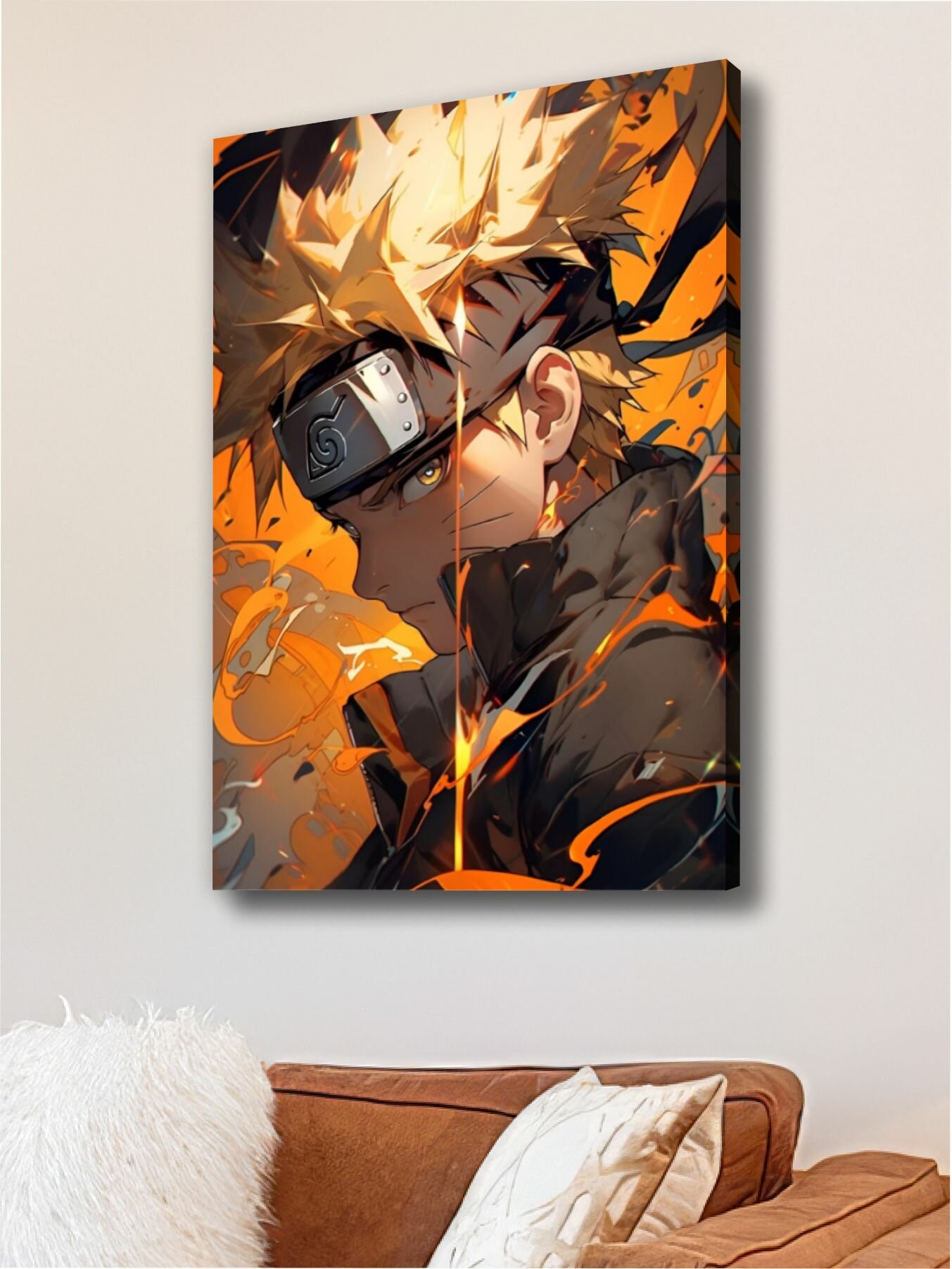 Картина Ярость Наруто интерьерная 50x70см 1шт.