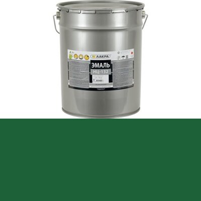 Эмаль Быстросохнущая НЦ-132 17кг Зелёная Лакра.
