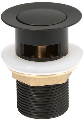 IDDIS Выпуск IDDIS, SLIB000i88 Slide для умывальника с переливом, черный матовый