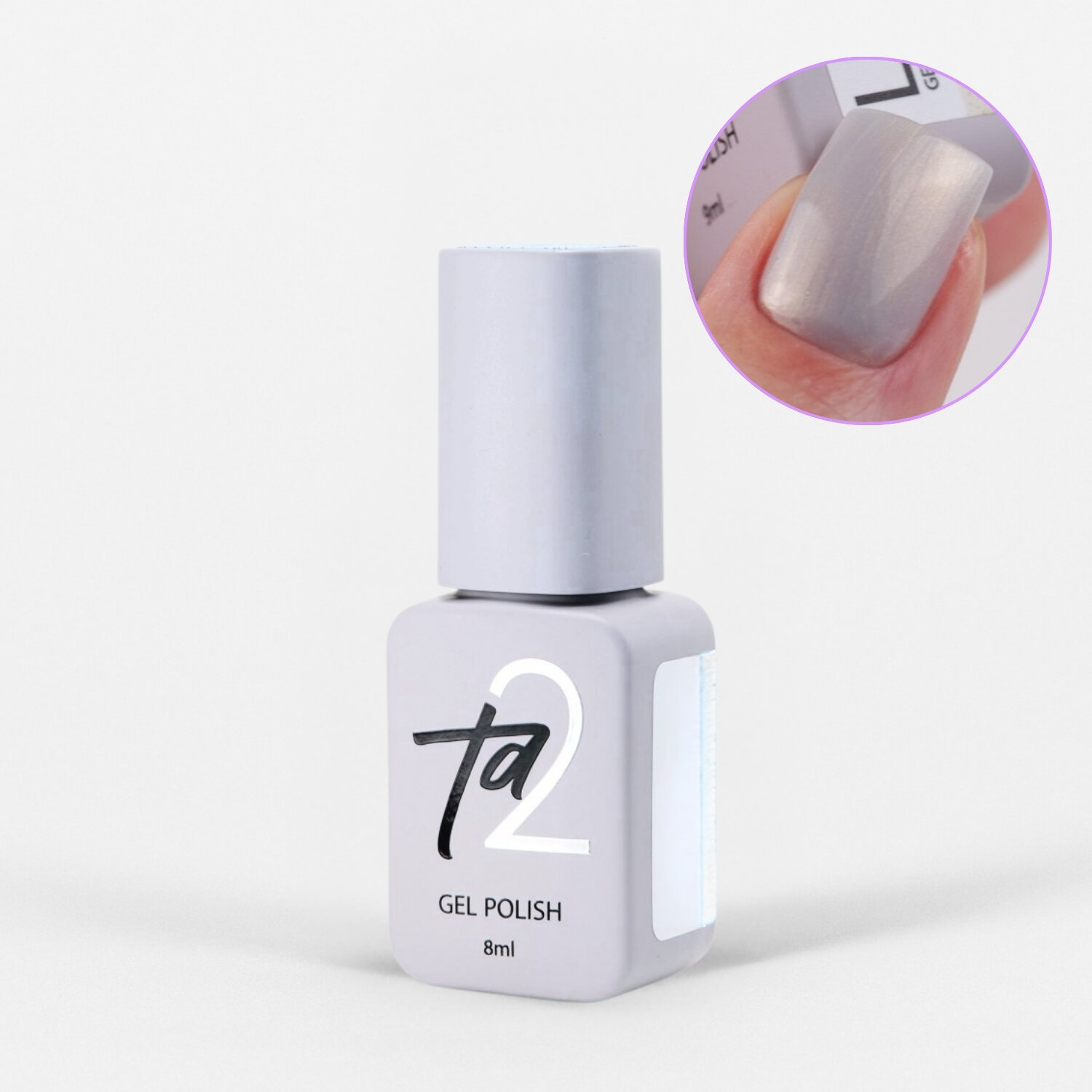 Гель-лак Ta2 LUV 001 9 мл перламутровое сияние с крупным блеском