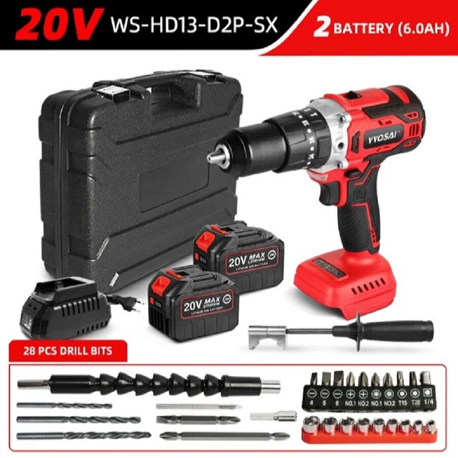 Шуруповерт для ледобура Восаи 125 Нм 6 Ач