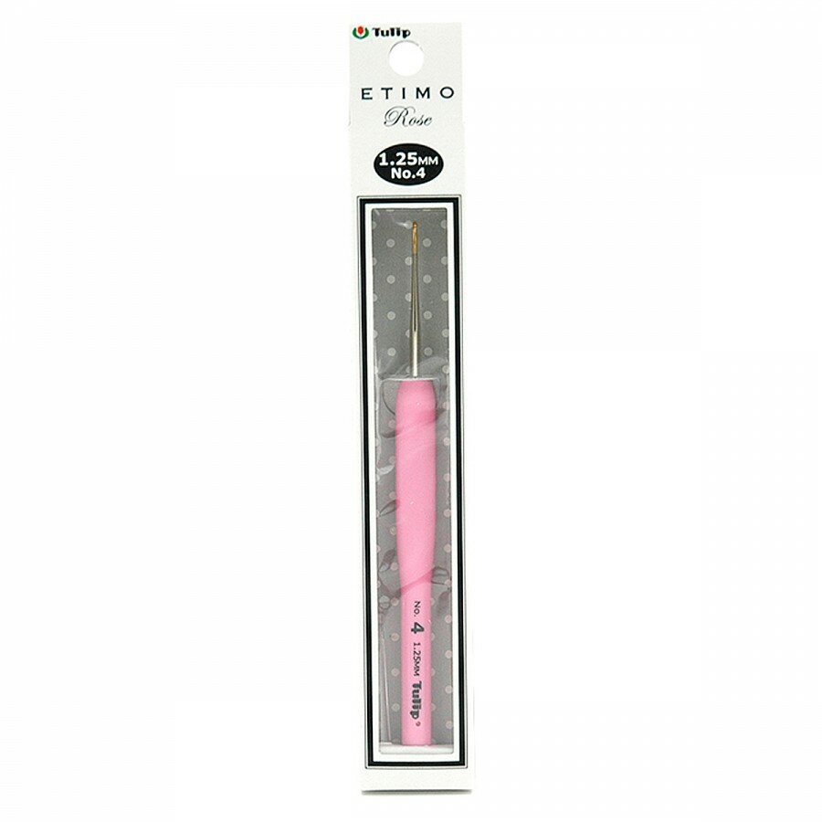 Крючок для вязания с ручкой ETIMO Rose 1,25мм, Tulip, TEL-04e