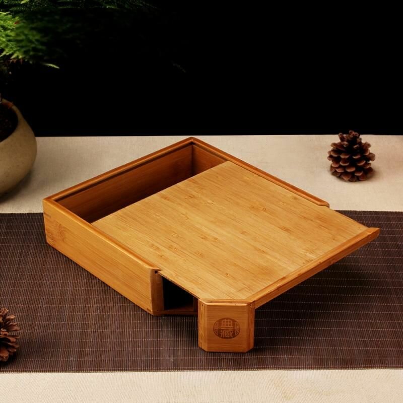 Китайская коробка для чая Пуэр, бамбуковый чайный поднос