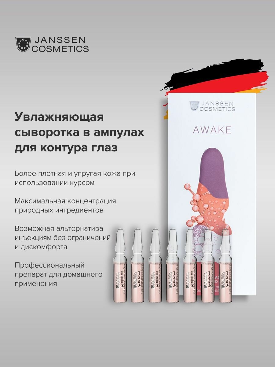 Сыворотка увлажняющая Janssen Cosmetics для кожи вокруг глаз 7 х 2 мл.