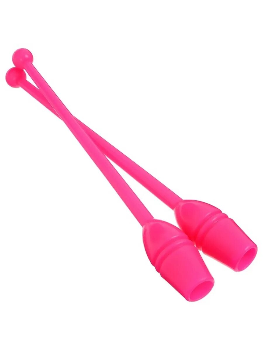 Яркие булавы для гимнастики 35 см, розовые