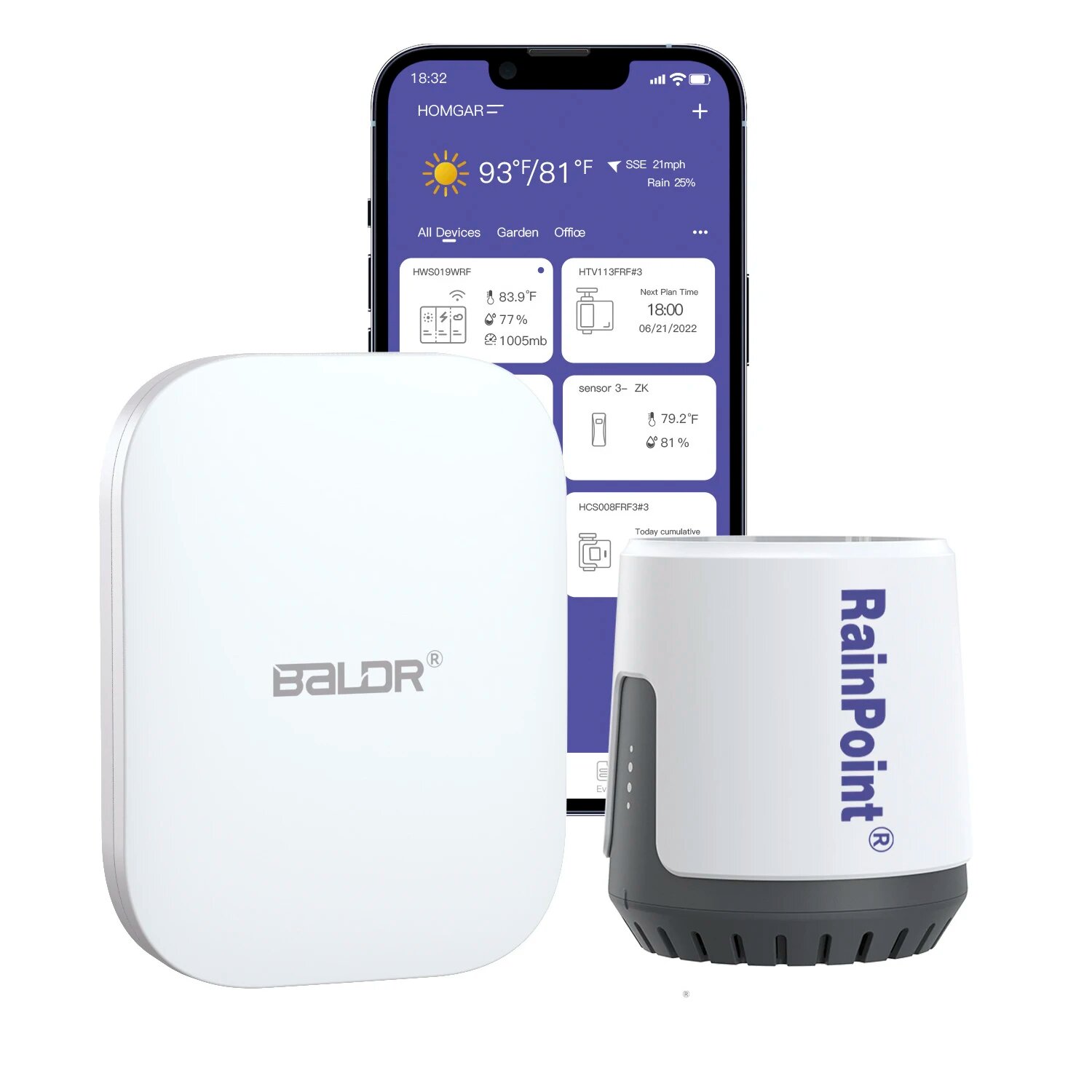 JOEKOL Беспроводной цифровой дождемер Rain Gauge with hub