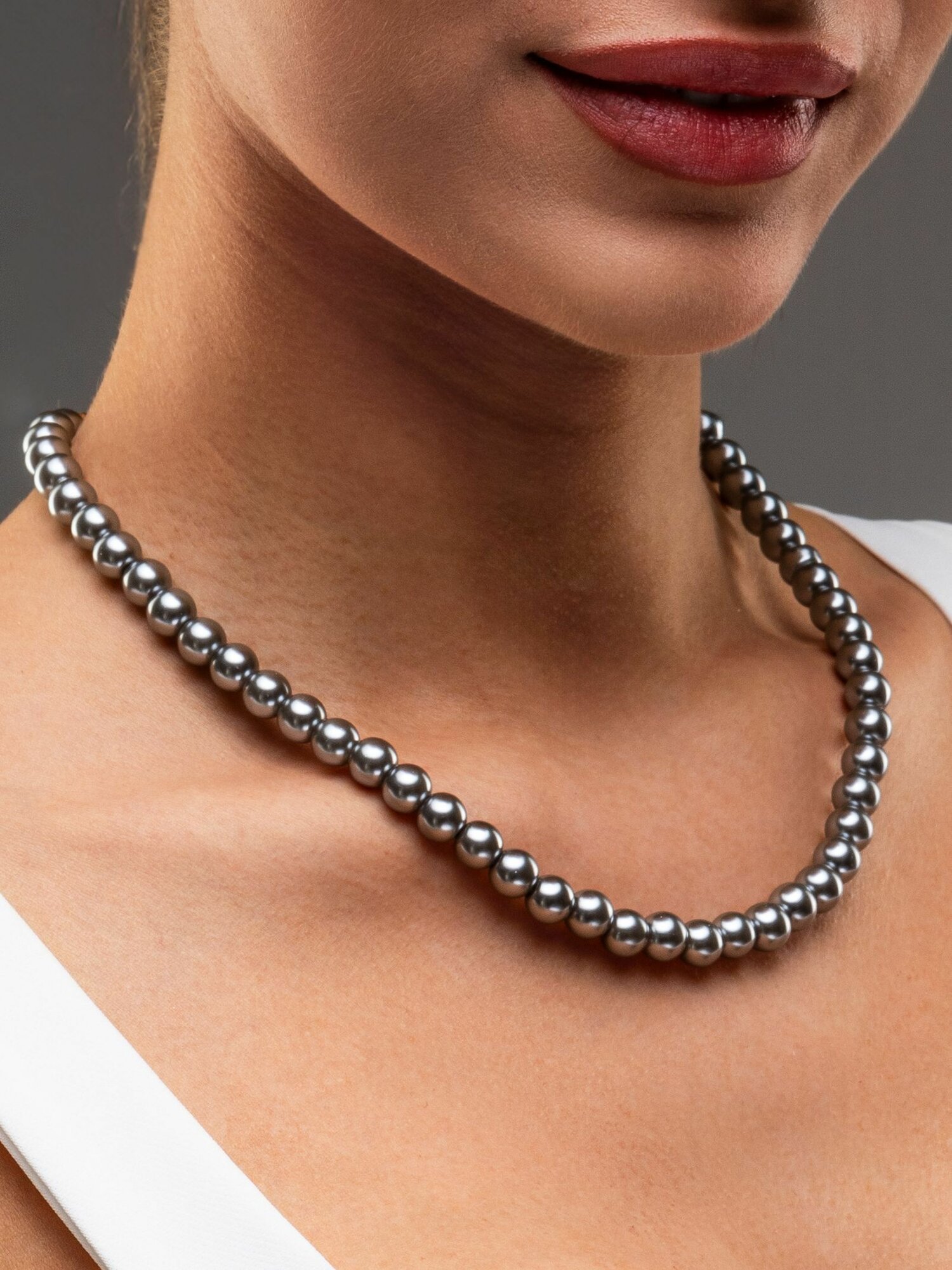 Колье, жемчуг имитация