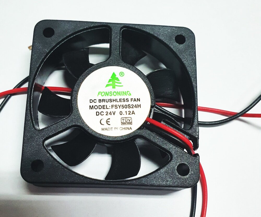 Вентилятор Fonsoning 50X50x10 FSY50S24H, 6000rpm, 33dB(M), 0.09A, 2pin, 24v