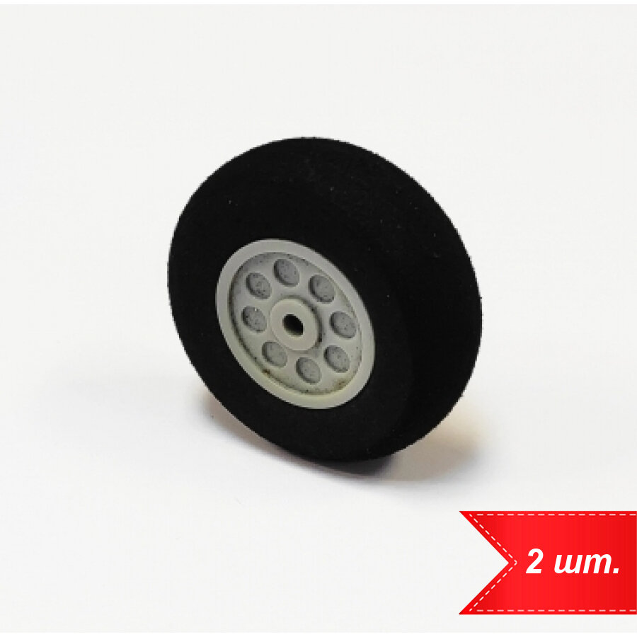 Колесо 80 x 24 мм вал 4 мм для RC моделей (2 шт.)