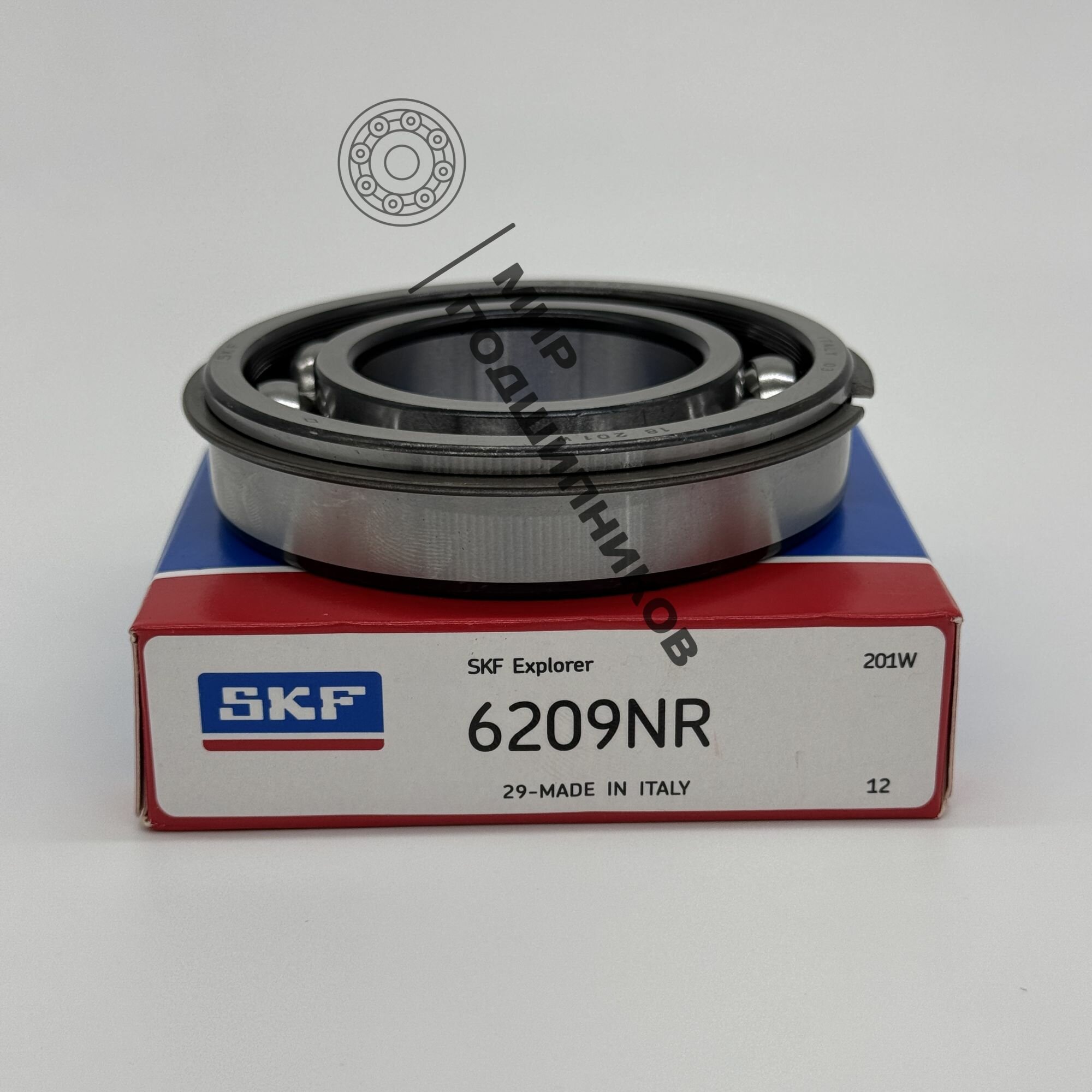 Подшипник SKF 6209NR (50209) (85х45х19) с канавкой первичного вала КПП 5-ст. УАЗ 469, хантер, 452 задний, КПП ГАЗ-53, 66, 3308, ПАЗ-3205 вала вторичного, первичного