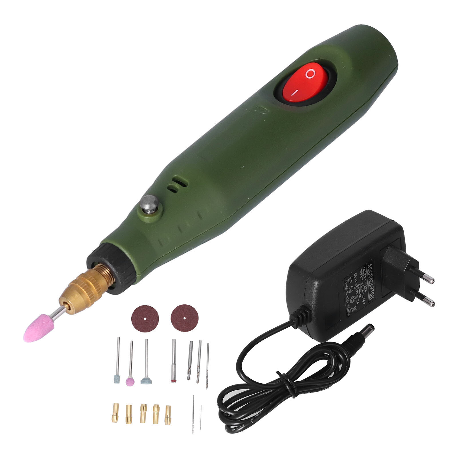 18шт Мини-дрель с шлифовальной насадкой и гравировочной ручкой P-500-8