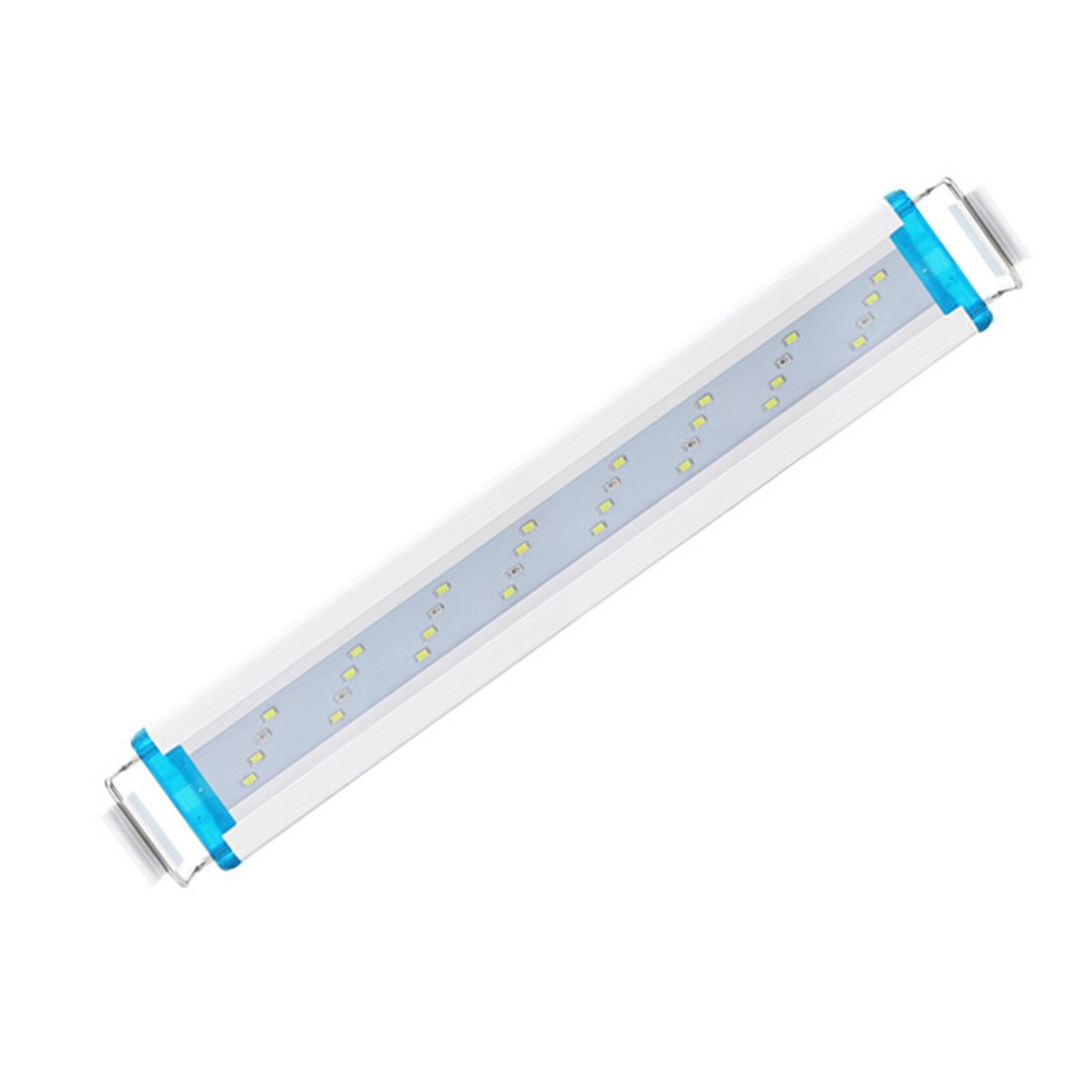 Светодиодный аквариумный светильник 38 см/14,96 дюйма, выдвижные кронштейны 5,12 дюйма, белые и синие светодиоды, для пресноводных аквариумов с растениями.