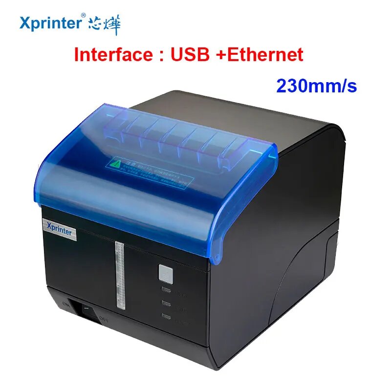 Xprinter XP-C260M Термопринтер для чеков Европейская вилка (EU Plug), C260M USB LAN