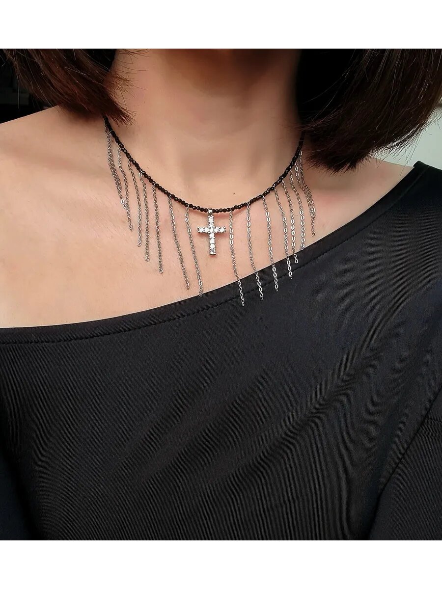 Чокер, стекло