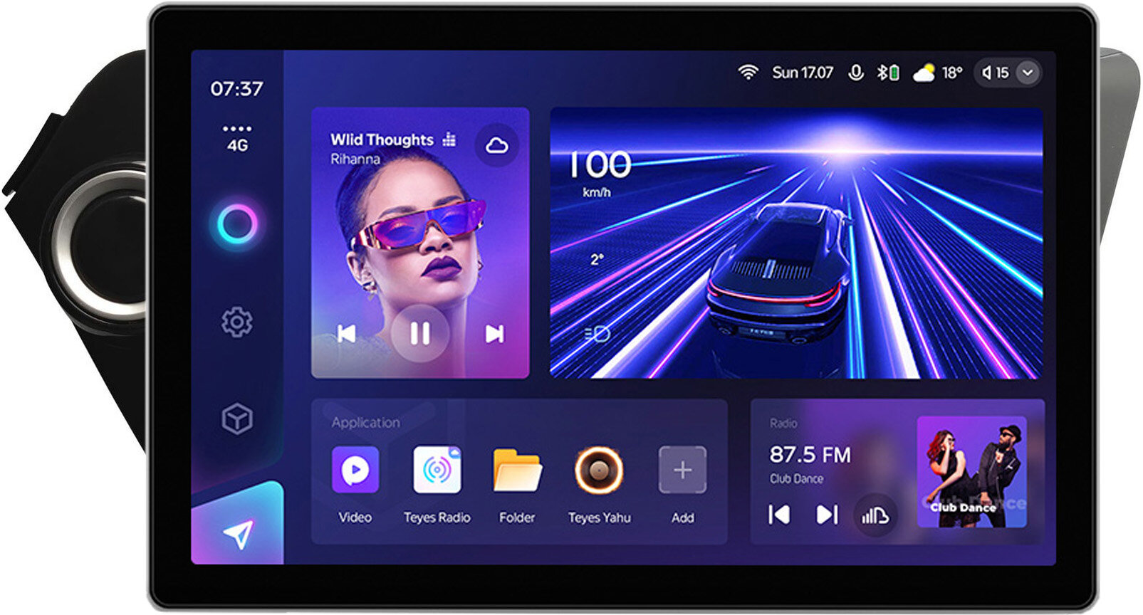 Штатная магнитола Kia Rio 3 2011-2017 Teyes CC3 2K 4/32-9011 11.5 дюймов на Android 10 (4G-SIM, DSP, QLed)