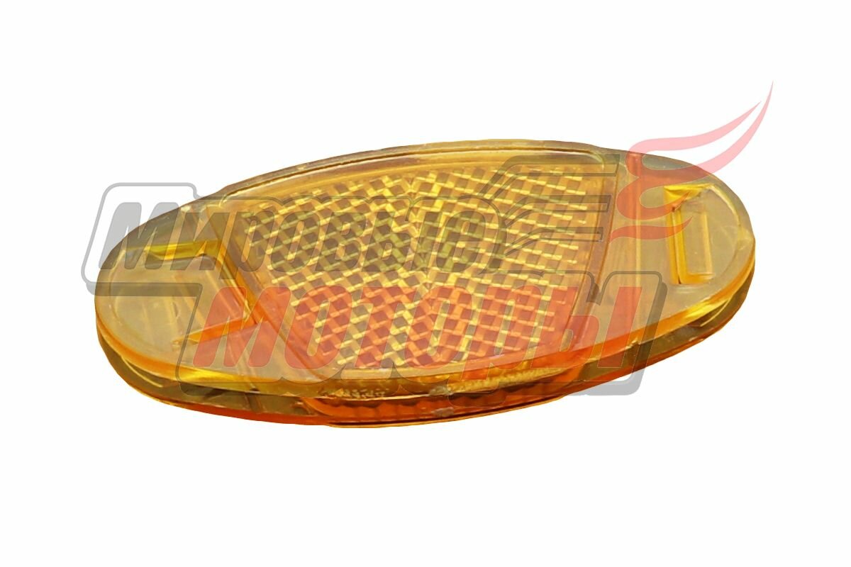 Отражатель на спицы (катафот) "Овал оранжевый'