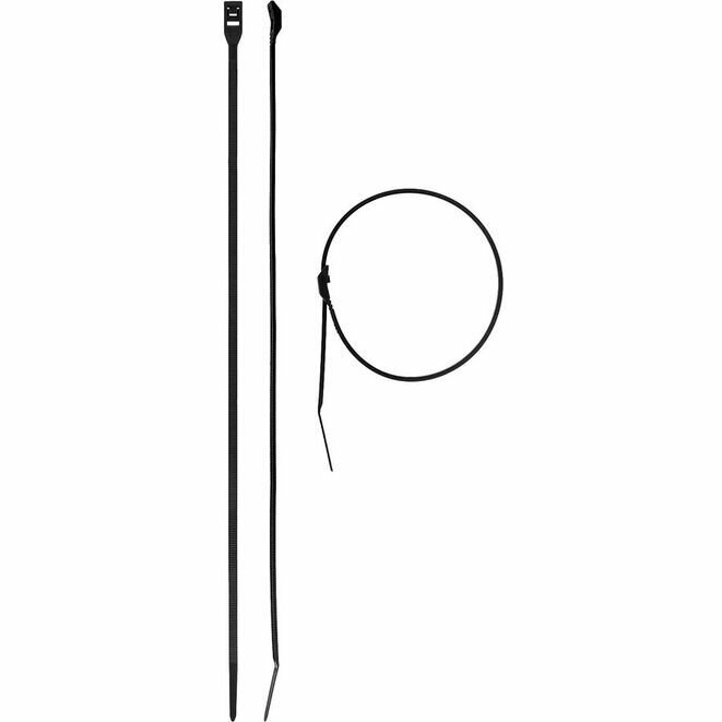 Хомуты нейлоновые черные, с плоским замком кобра Профессионал, ЗУБР 280х4.6, 25 шт.