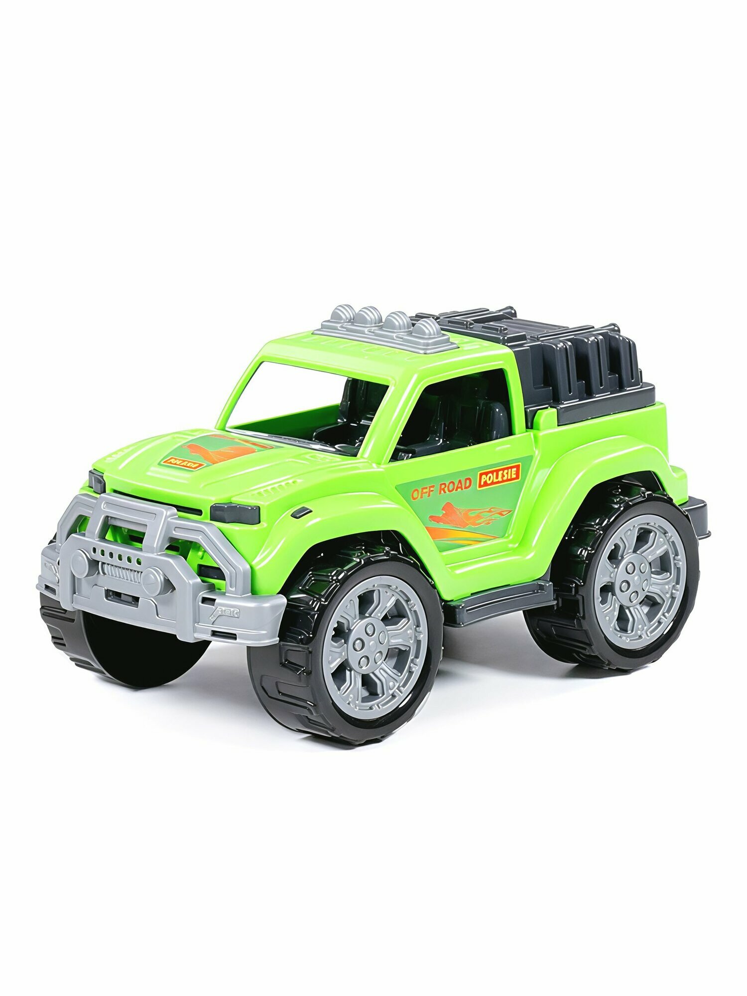 Джип "Легионер", детский вездеход для сюжетно-ролевых игр в песочнице и дома, пластиковая машинка-игрушка для малышей, цвет зелёный