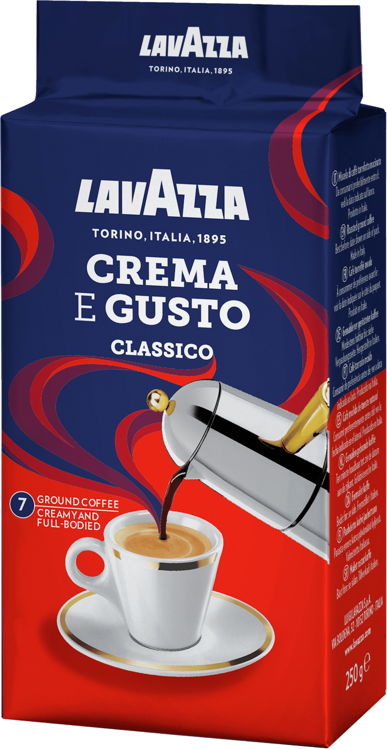 Кофе молотый Lavazza Crema e Gusto, 250 г, вакуумная упаковка