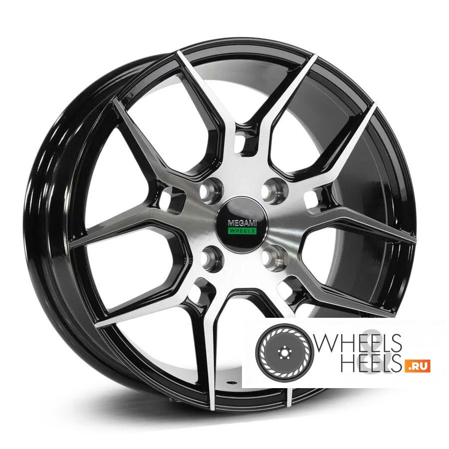 Megami MGM-29 14x6 4x98 et35 dia58.6 Черный с полированной лицевой поверхностью