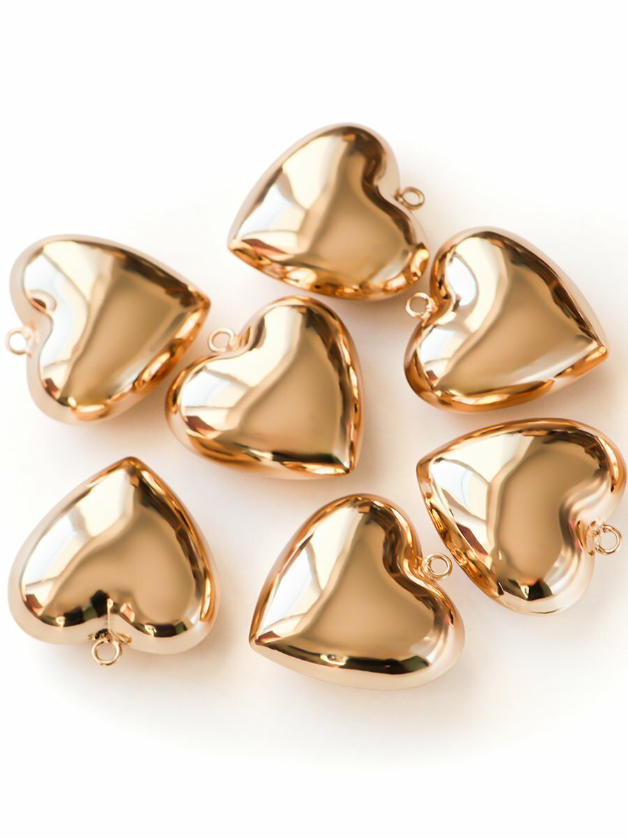 Кулон Подвеска металлическая 1 шт. для рукоделия, позолота Real Gold Plated, 36.5x35.5x17 мм