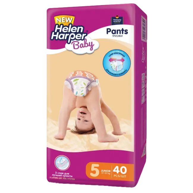 Трусики-подгузники Helen Harper Baby junior 12-18кг 40 шт