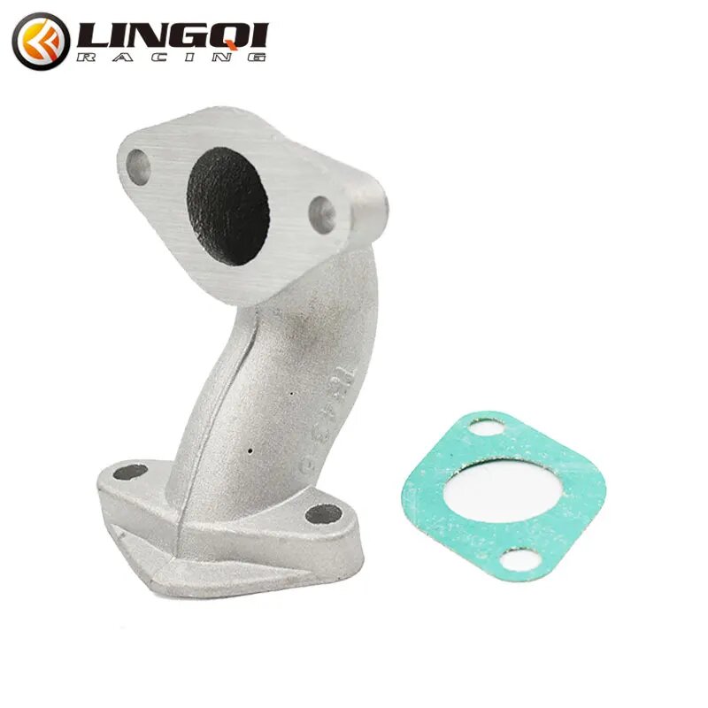 LINGQI Pit Dirt Bike, впускная труба двигателя мотоцикла, универсальная деталь для 90, 110, 125, 150, 160 куб. см, электрический велосипед, квадроцикл, детали