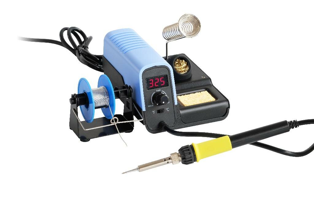 Паяльная станция с паяльником (60 Вт) ZD-8919 Zhongdi, температура 160℃-480℃, LCD дисплей, подставка ддя припоя