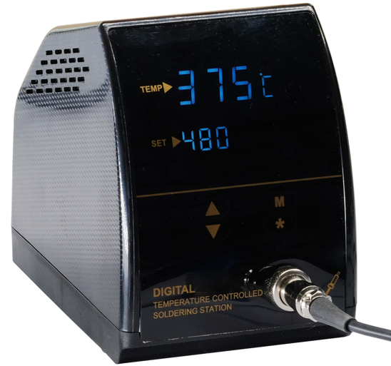 Паяльная станция с паяльником (25 Вт) ZD-8961 Zhongdi, 160-480℃, LED дисплей, ESD, Держатель для паяльника и припоя